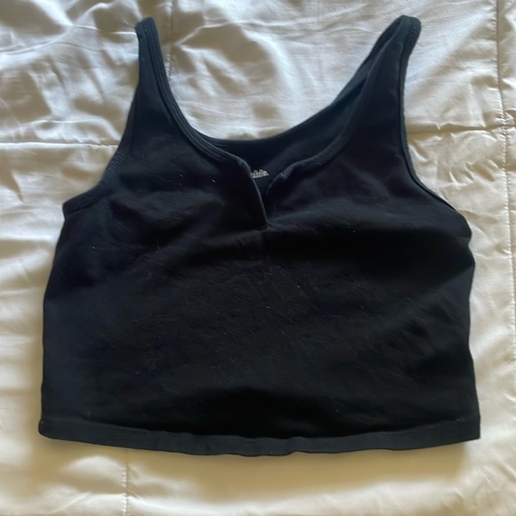 wild fable | Tops | Basic Black Cropped Tank Top | Poshmark
